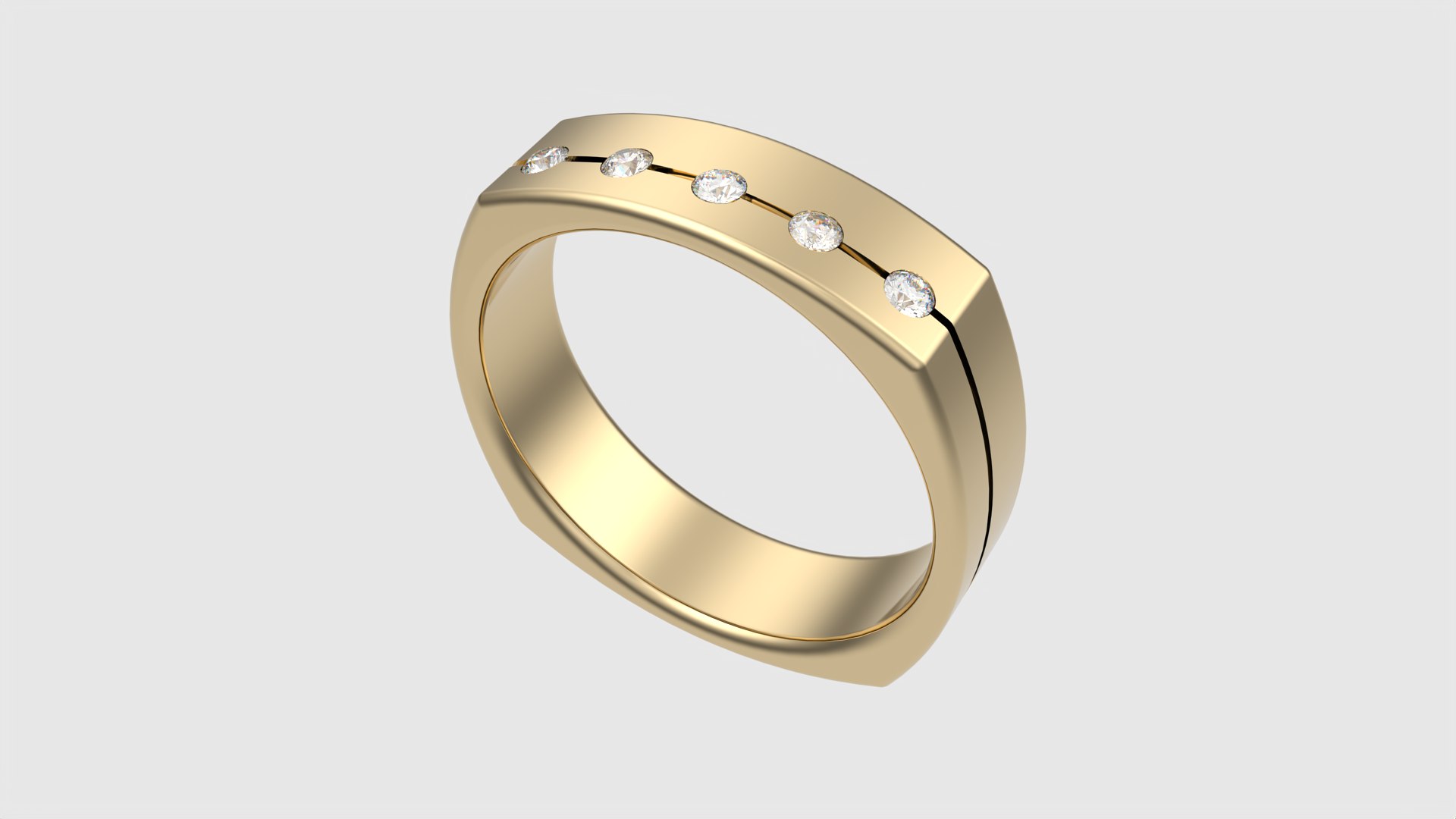 3D Four-Corner Channel Set Ring JDBCo Model - TurboSquid 2350021