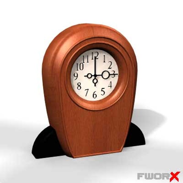 3d model clock furniture