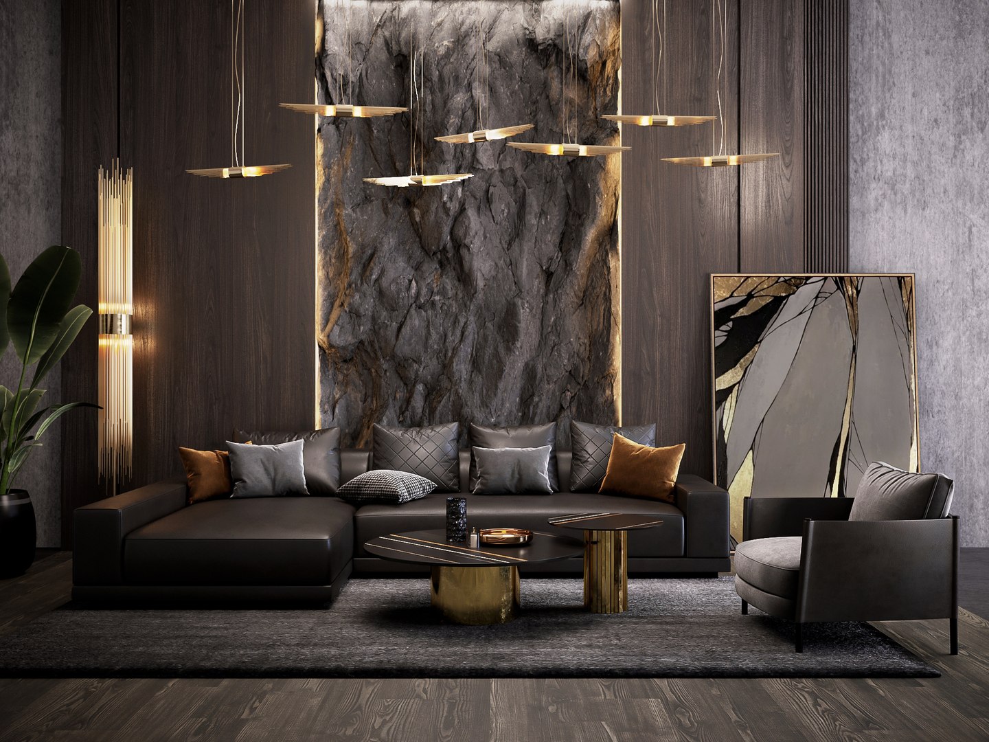 Interior living room scene 22 3D - TurboSquid 2145470