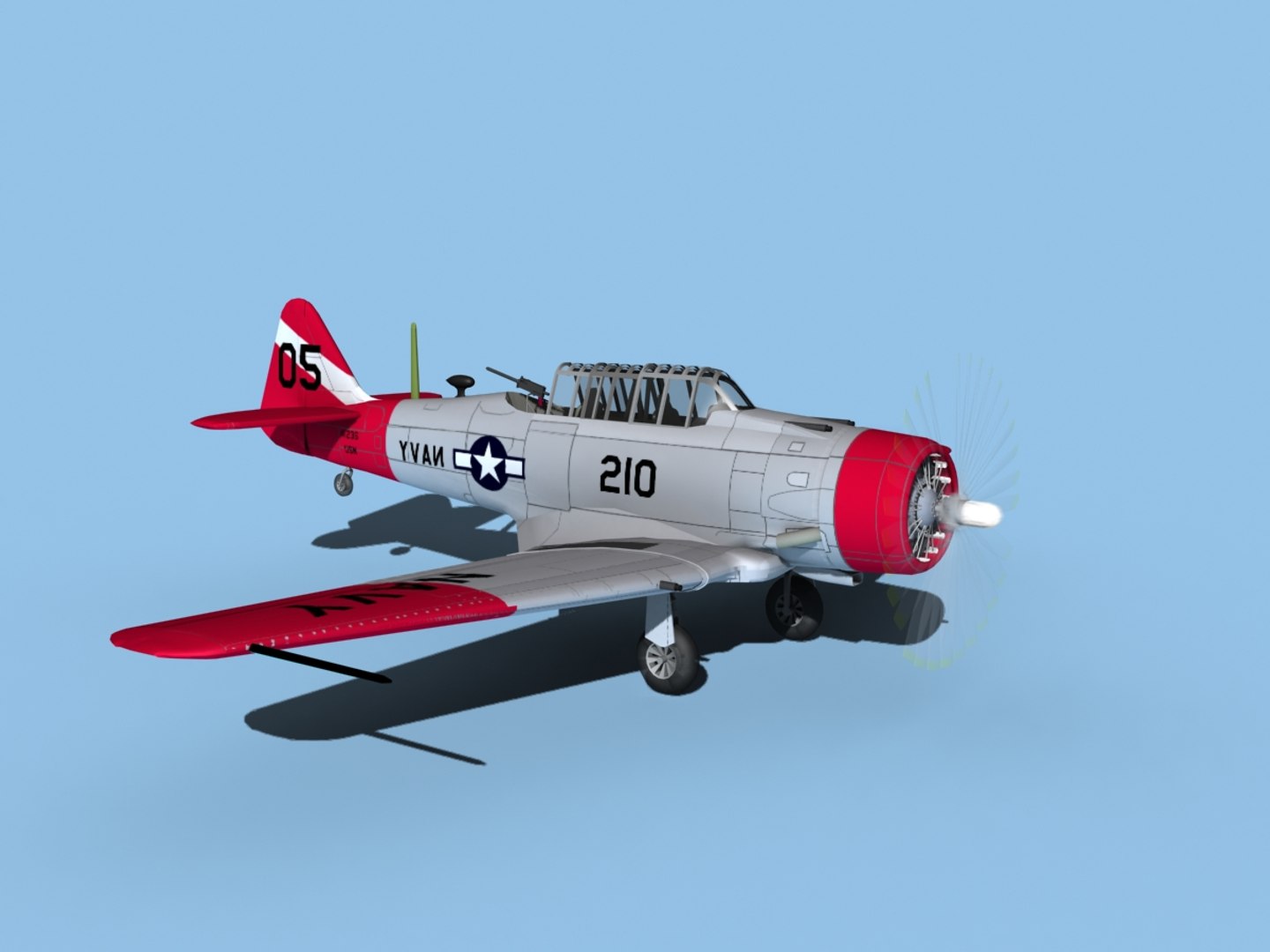 Snj Harvard North American 3D - TurboSquid 1489652