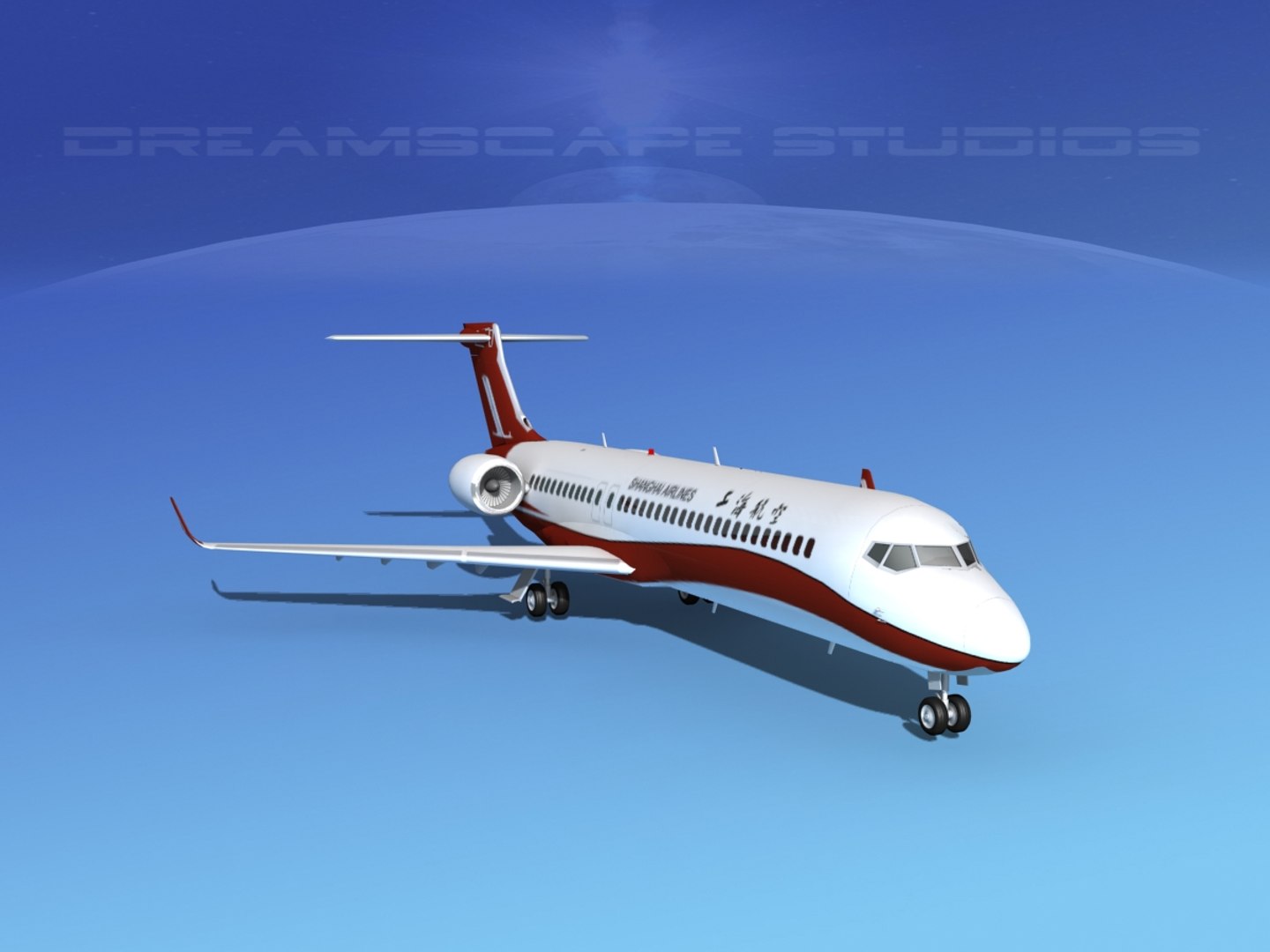 Comac Arj21 Airliner Arj21-700 3d Model