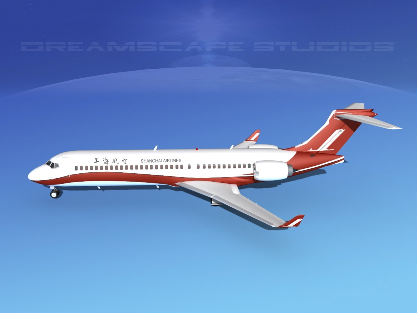 Comac Arj21 Airliner Arj21-700 3d Model