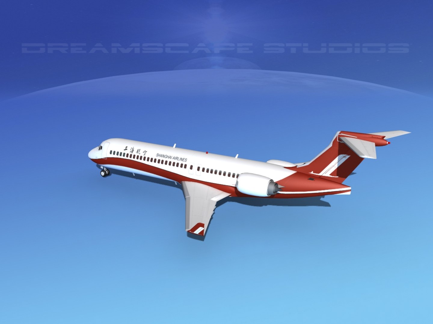 Comac Arj21 Airliner Arj21-700 3d Model