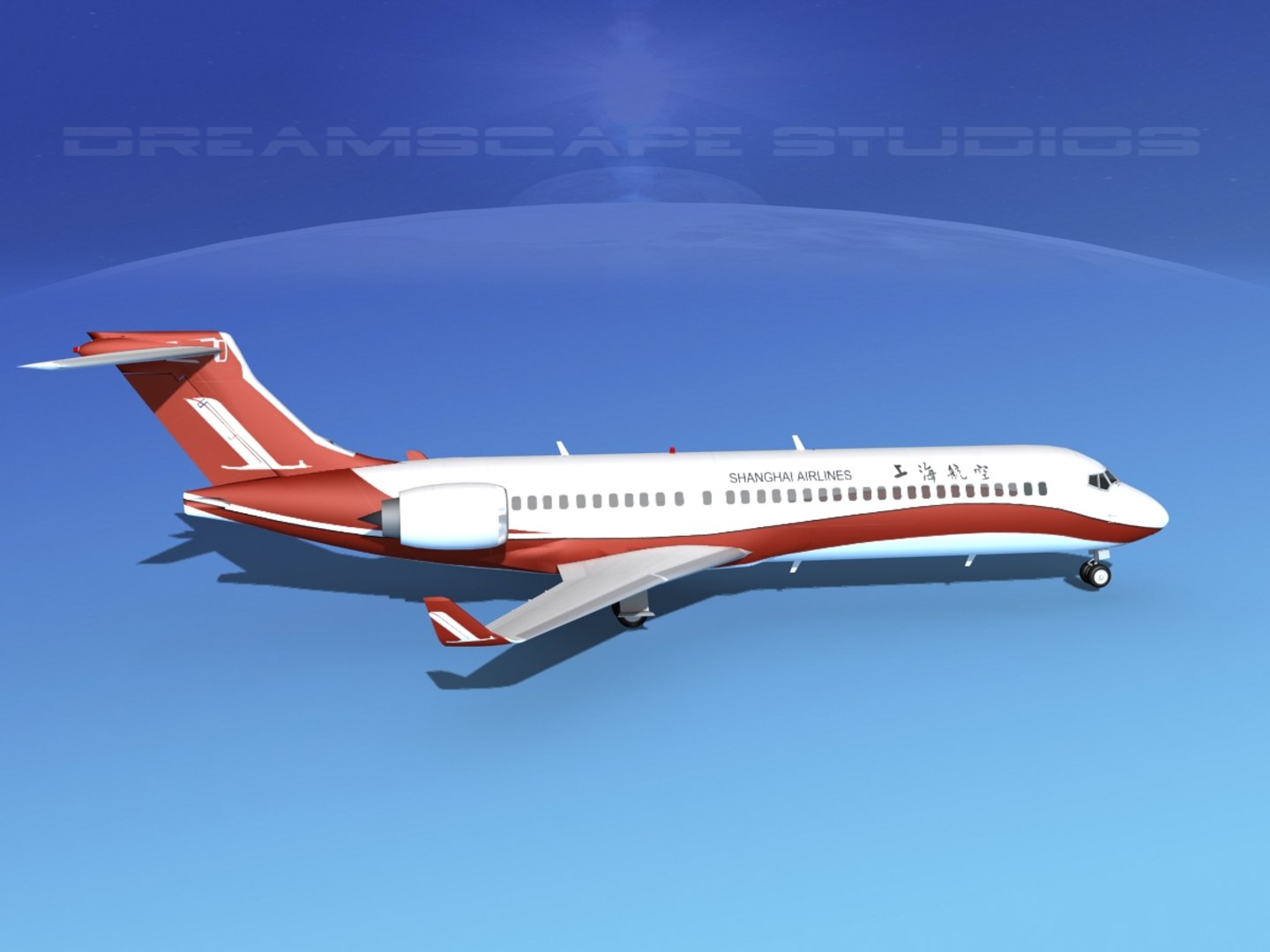 Comac Arj21 Airliner Arj21-700 3d Model