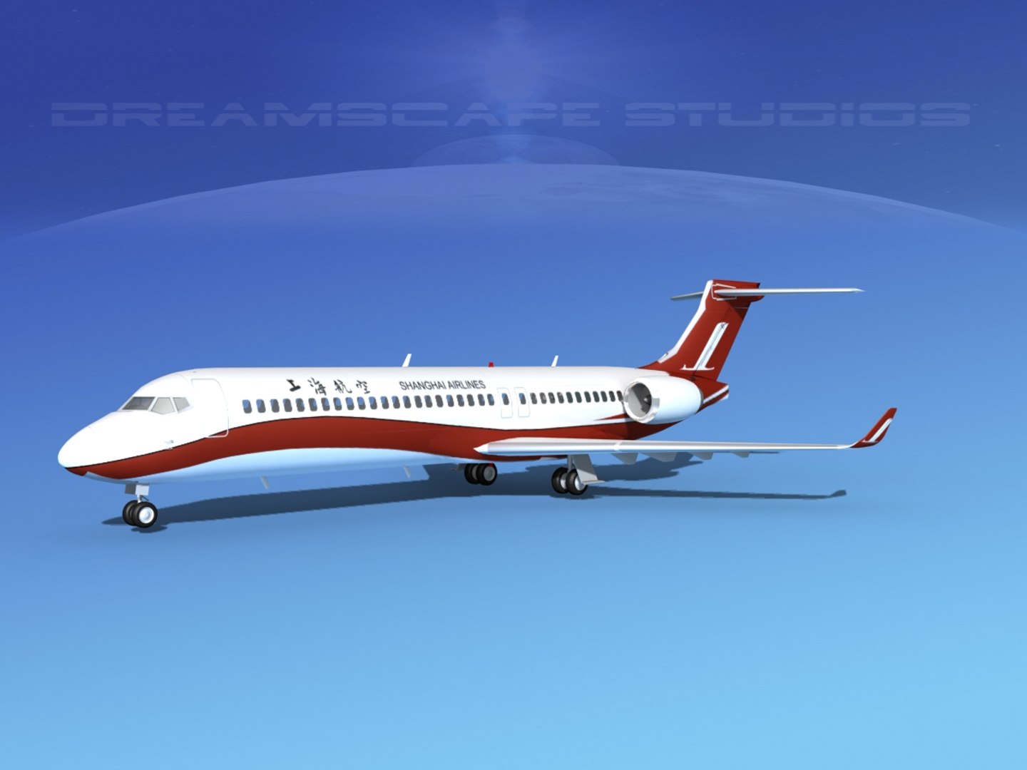 Comac Arj21 Airliner Arj21-700 3d Model