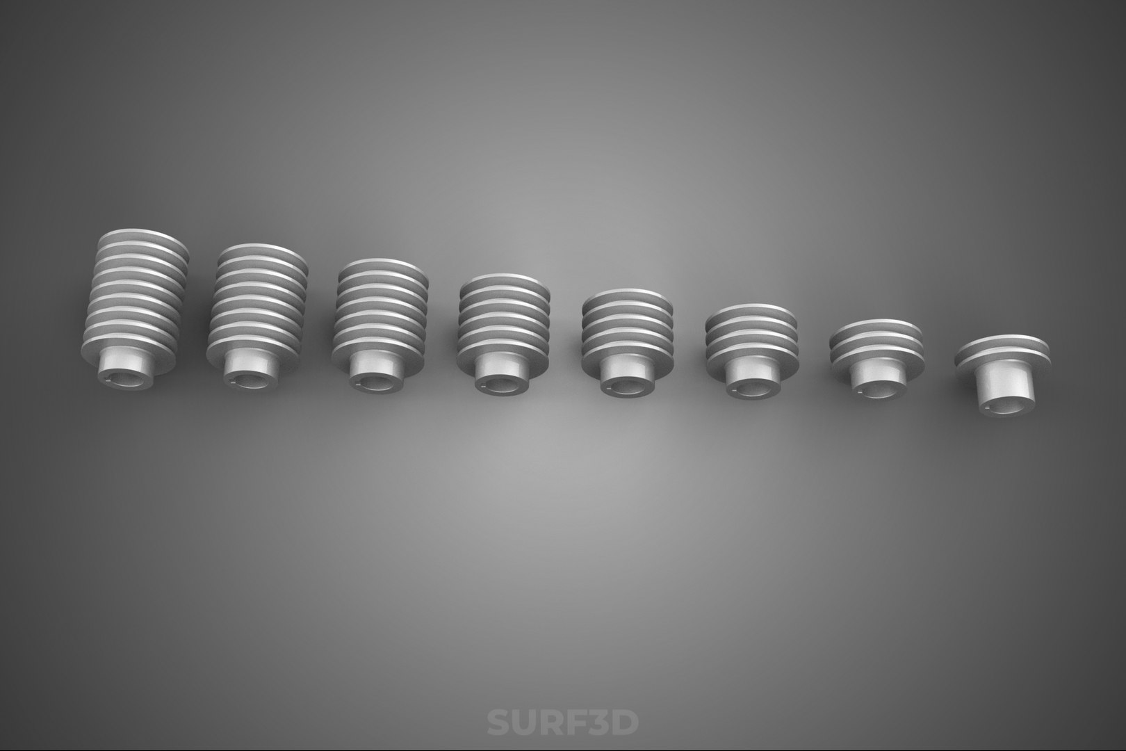 STANDARD PULLEY SHEAVE MULTI GROOVE TRACK WHEEL DRIVE BELT GEAR 3D ...