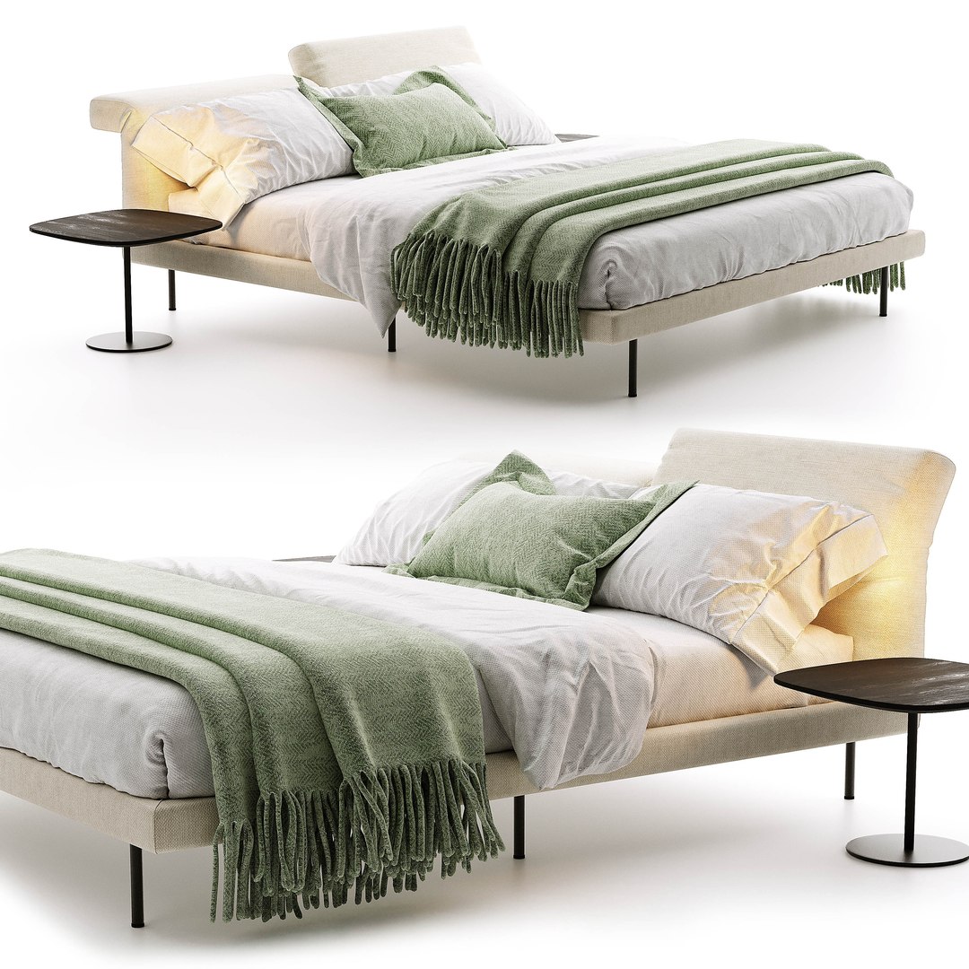 3D Living Divani Sumo Bed - TurboSquid 2098126