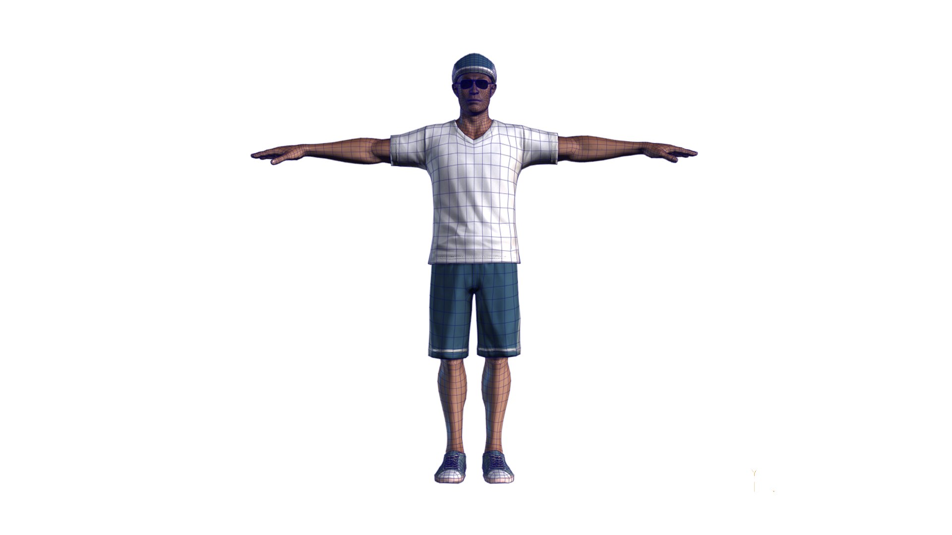 Tourist Man 6 3D - TurboSquid 1902673