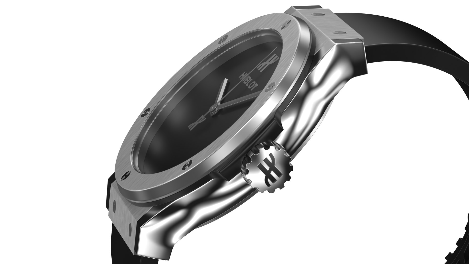 3D Hublot Classic Fusion Original Titanium 42mm Model - TurboSquid 2292684