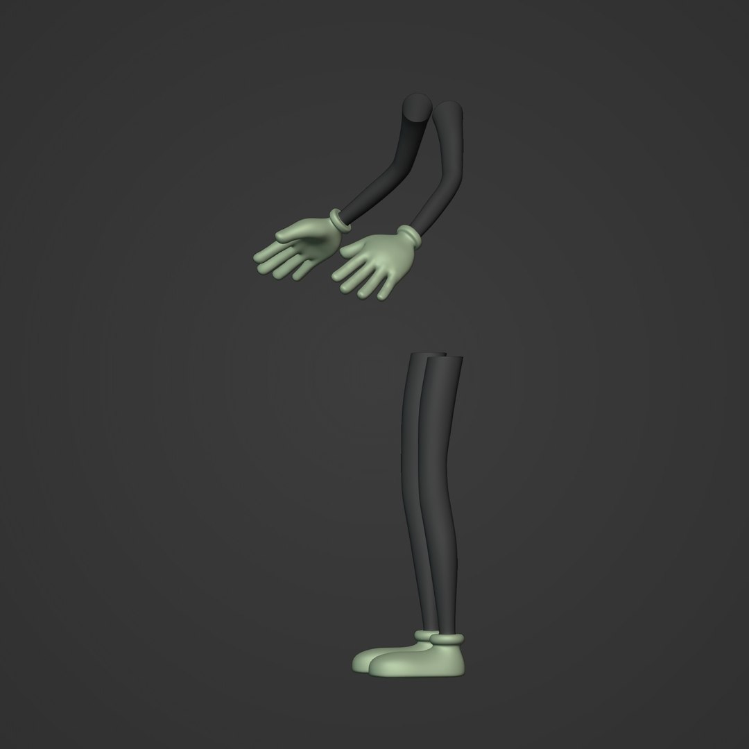 3D Cartoon Arms - Legs - TurboSquid 1873084