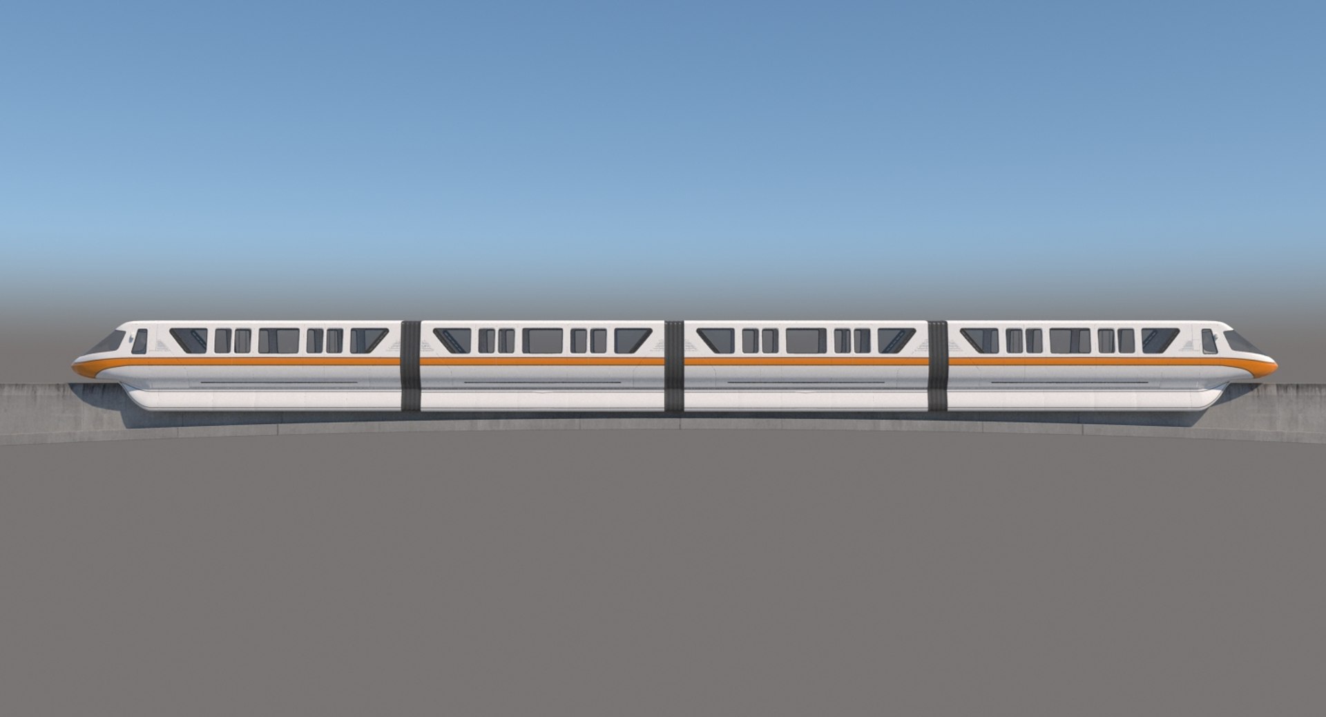 Monorail Realistic 3D - TurboSquid 1278106
