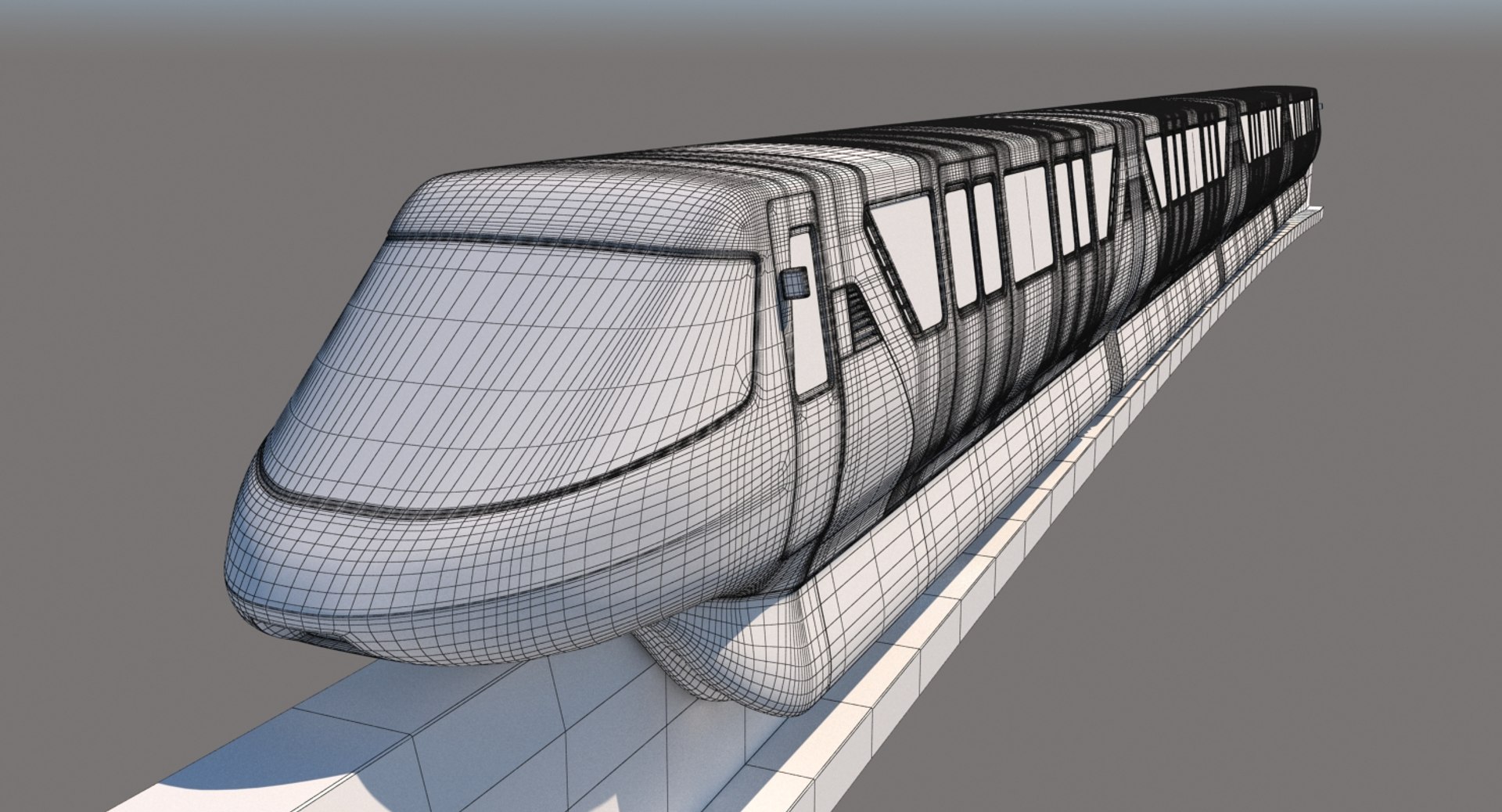 Monorail Realistic 3D - TurboSquid 1278106