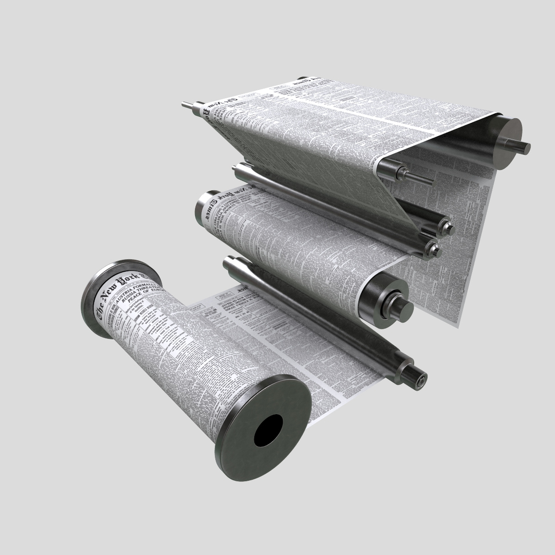 Newspaper Print Process New 3d 3ds