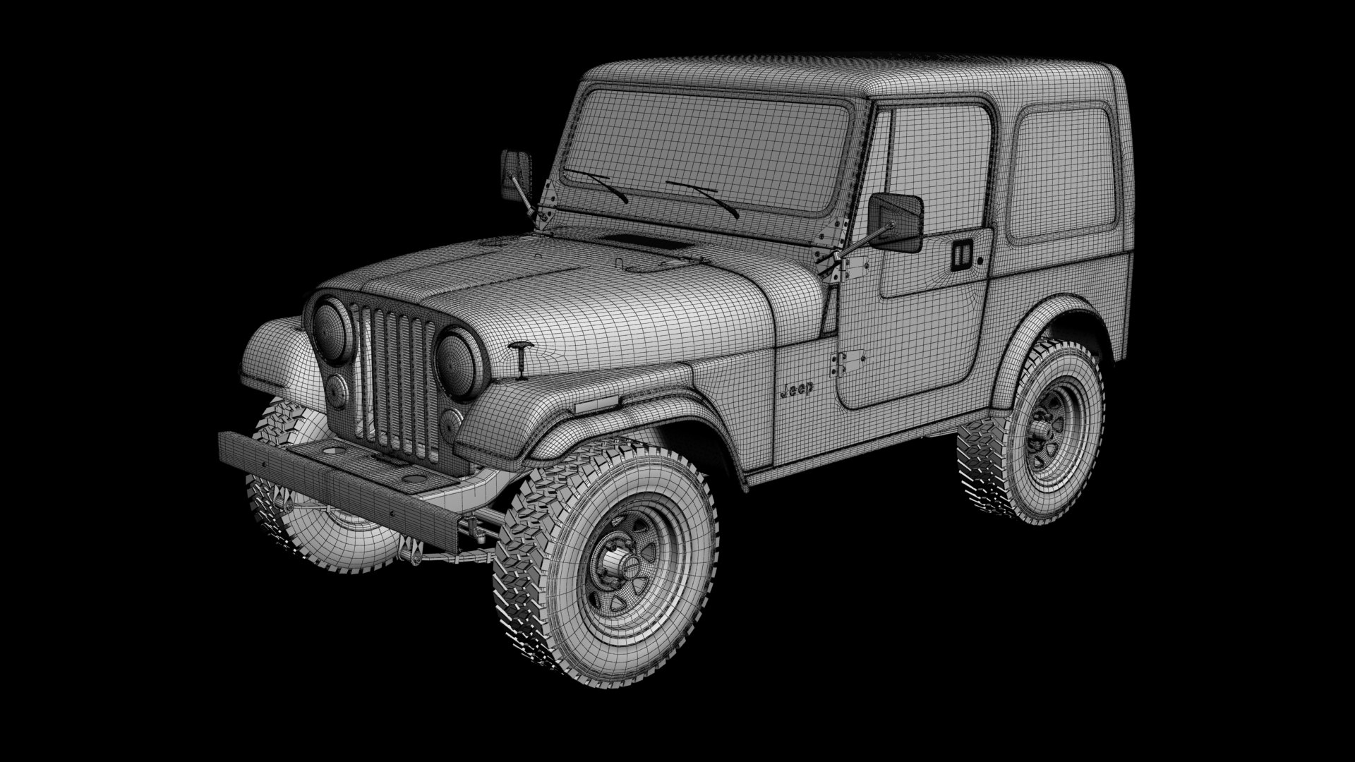 3D Jeep CJ-7 - TurboSquid 2154217