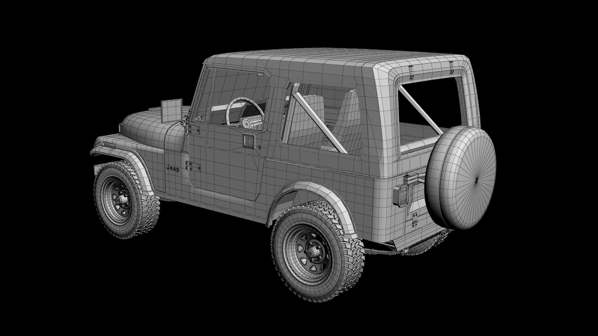 3D Jeep CJ-7 - TurboSquid 2154217