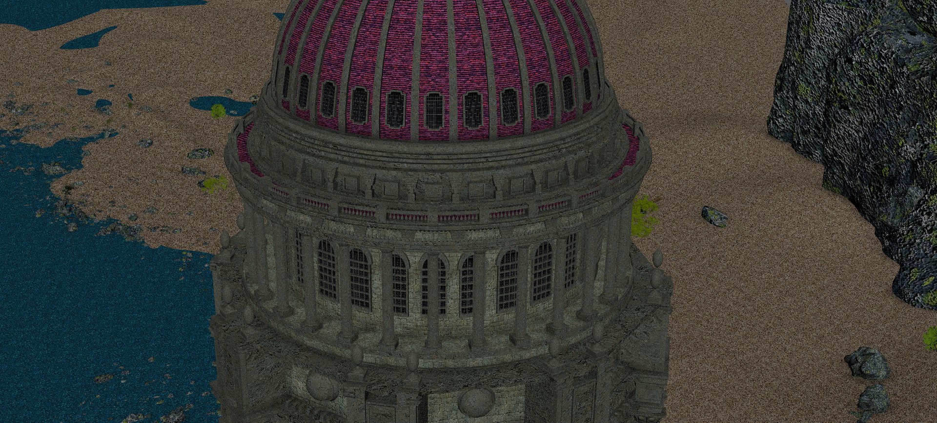 Fantasy Dome LightHouse Temple 3D - TurboSquid 1873709