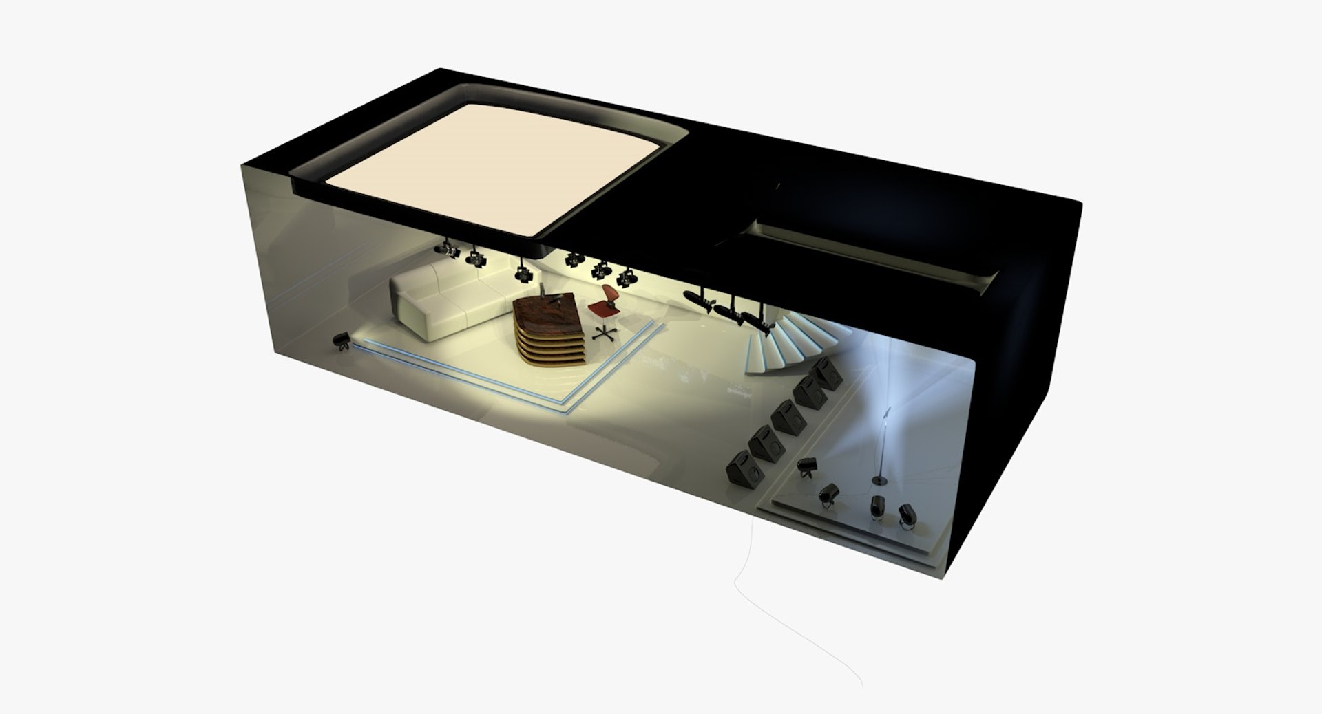 Television Studio Lights 3D Model - TurboSquid 1219626