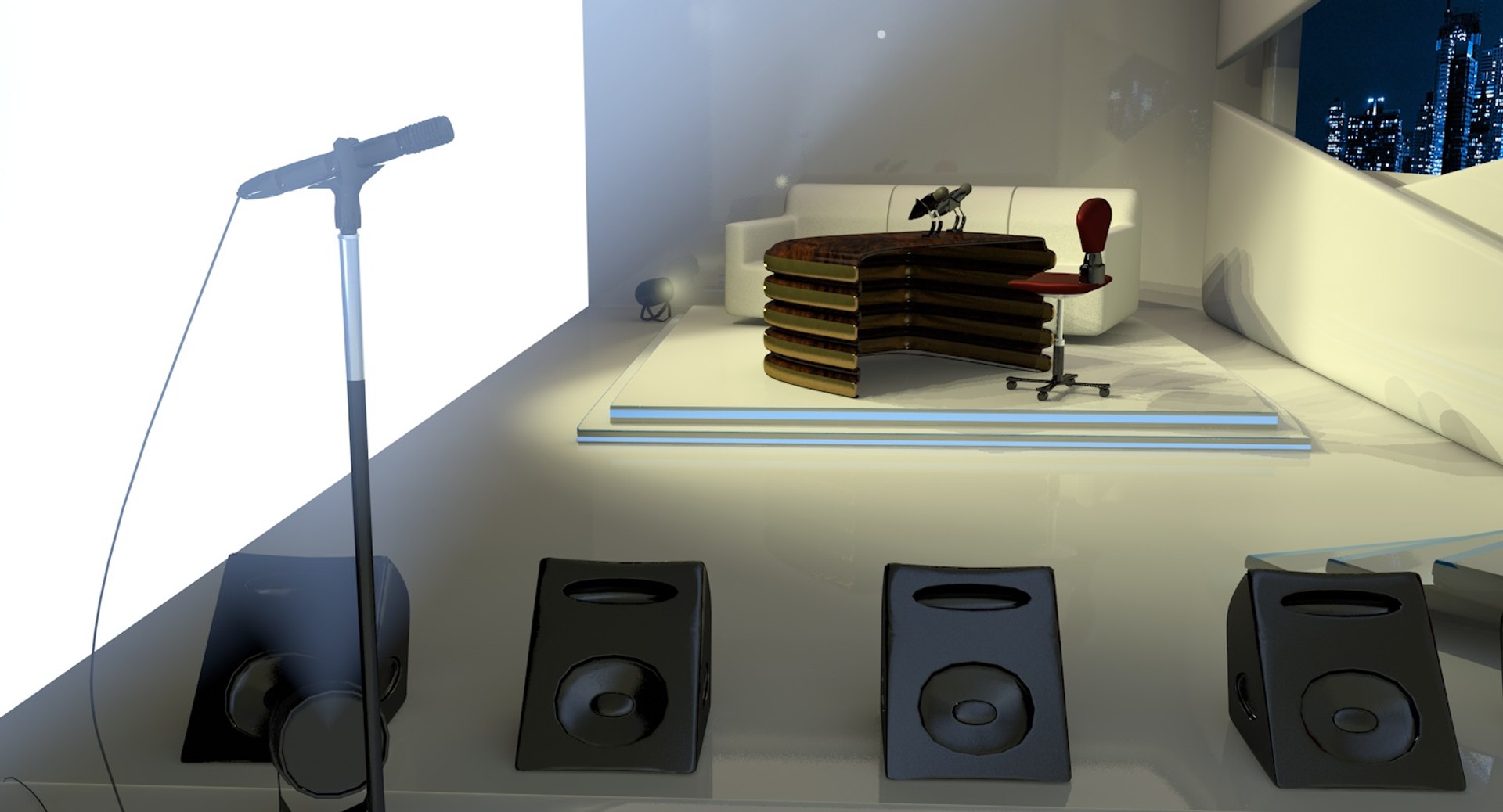 Television Studio Lights 3D Model - TurboSquid 1219626