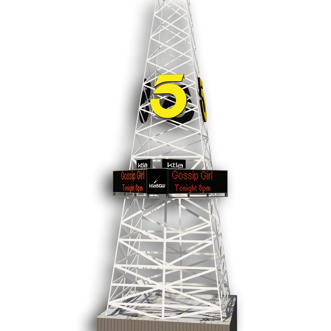 Ktla Tv Tower 3D Model - TurboSquid 1571547