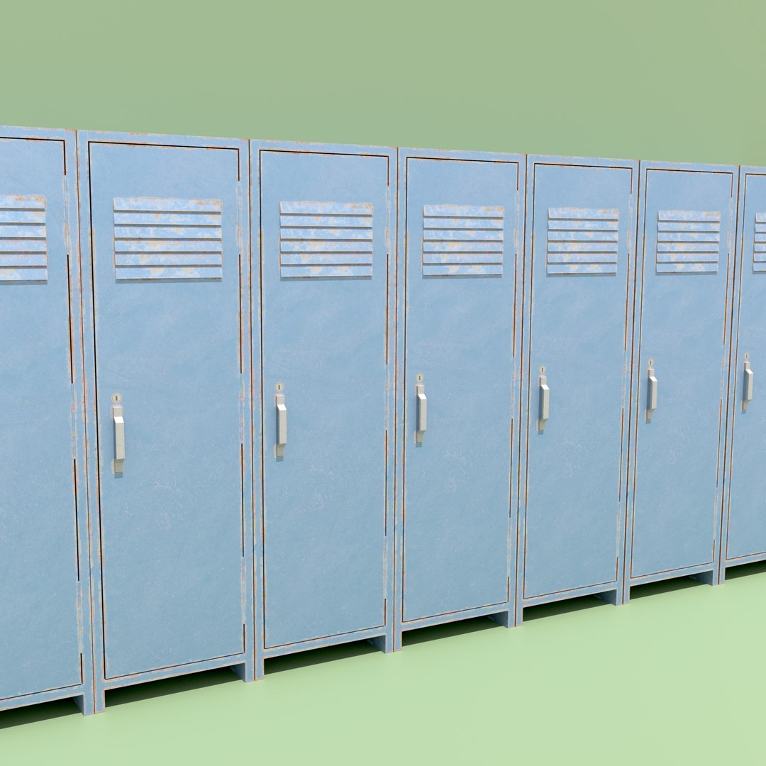 Rusty Dusty Locker model - TurboSquid 1773320