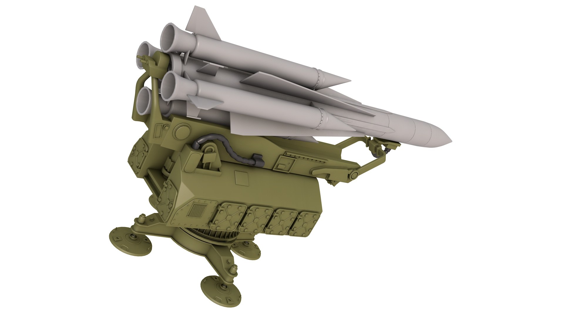 3D S-200 Missile Model - TurboSquid 2296174