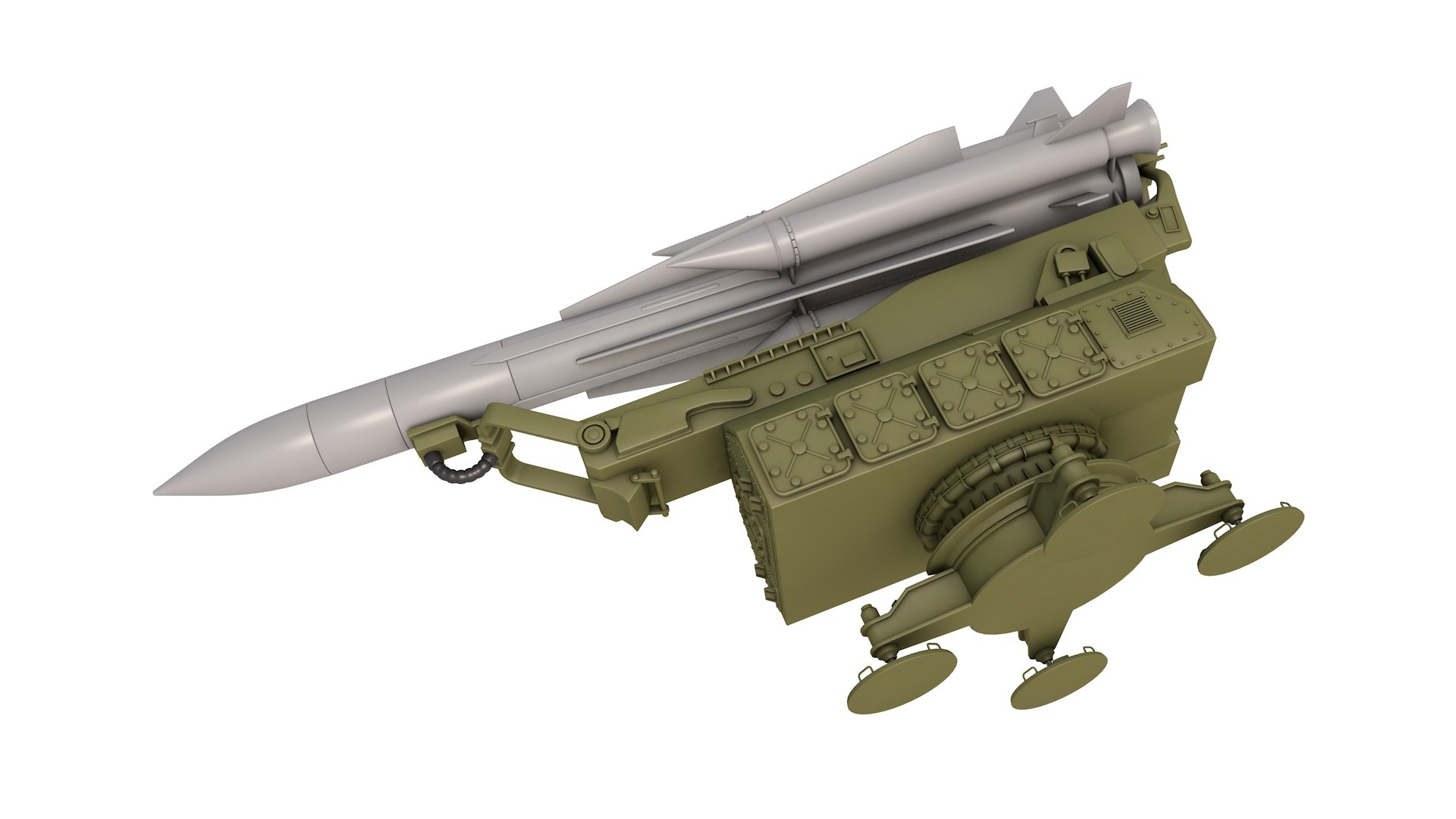 3D S-200 Missile Model - TurboSquid 2296174