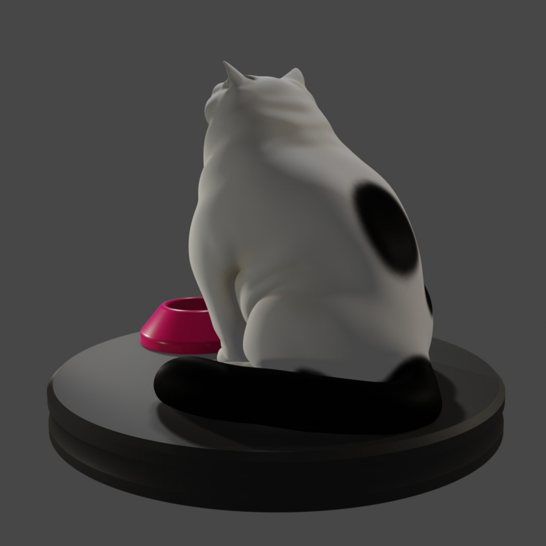 Printable Cat Caricature Model - TurboSquid 1747078