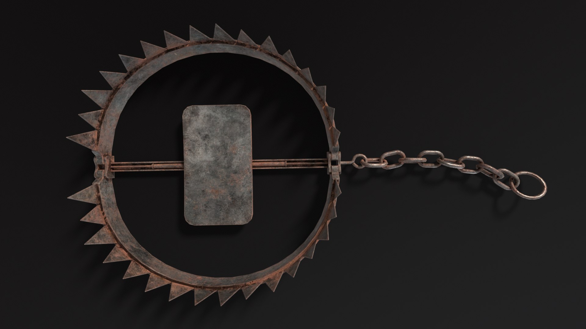 3D Chained Bear Trap - TurboSquid 2276521