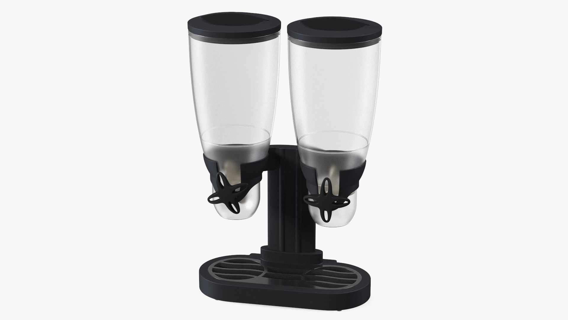 Cereal Dual Dispensers Empty Black model - TurboSquid 2065628