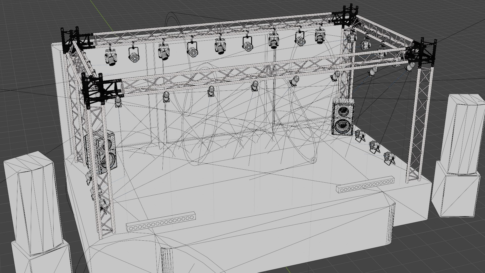 Concert Stage Model - TurboSquid 2243723