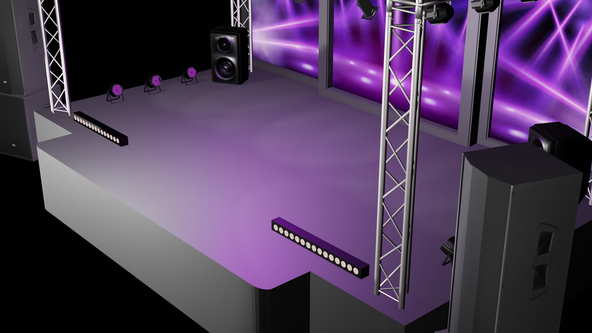 Concert Stage Model - TurboSquid 2243723