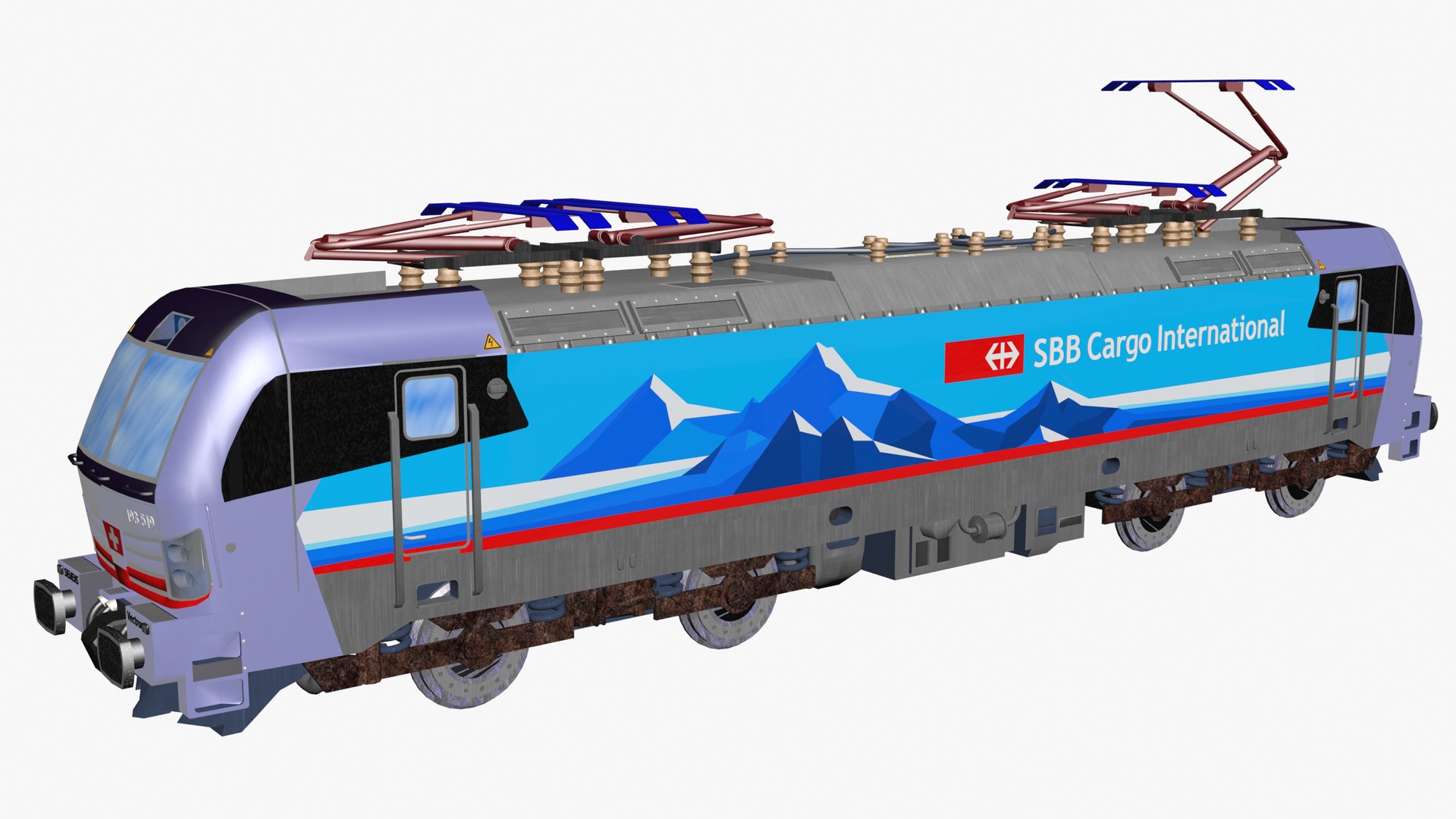 Siemens vectron 193-519 sbb cargo 3D - TurboSquid 1818425