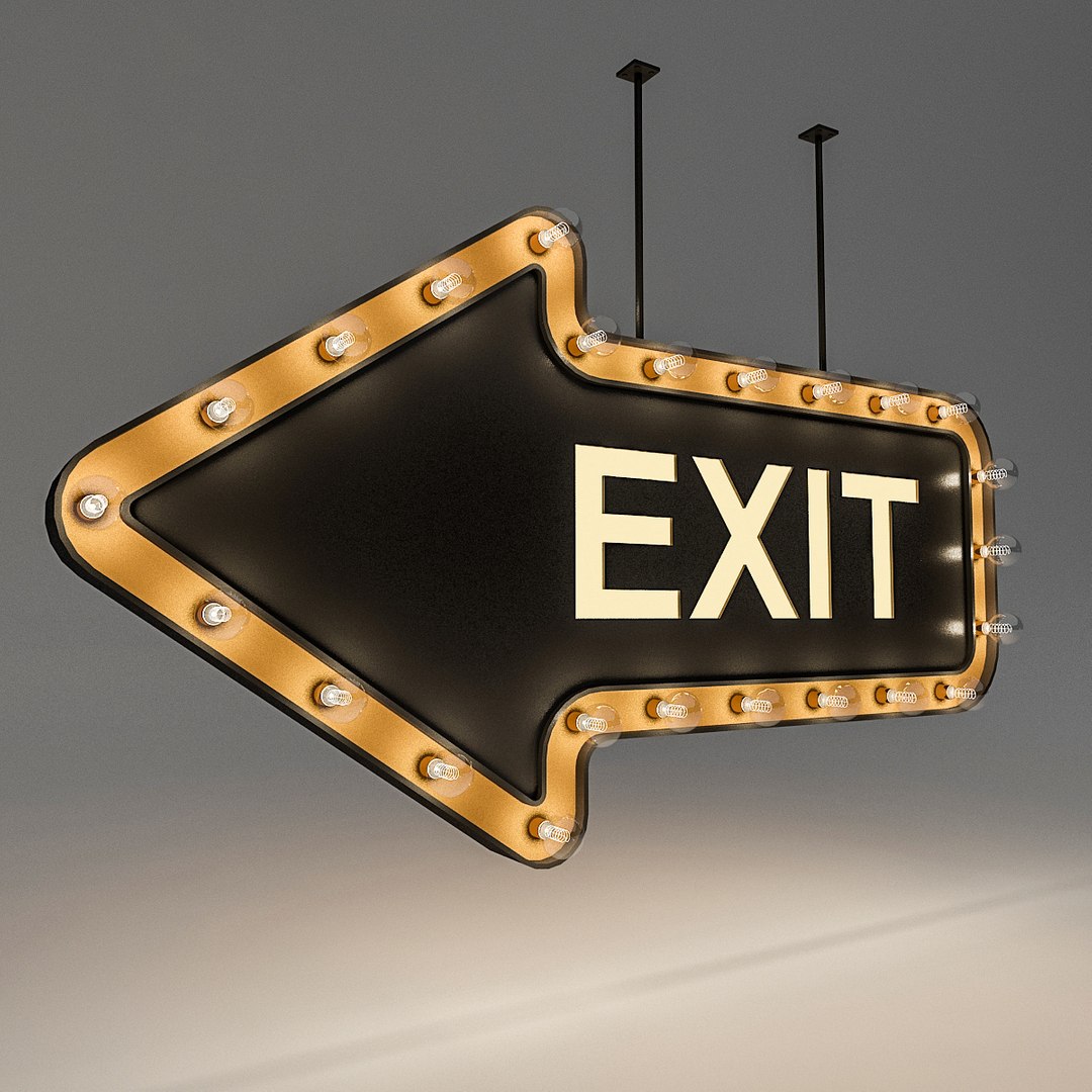 3D Model Bulb Loft Signage - TurboSquid 1421753