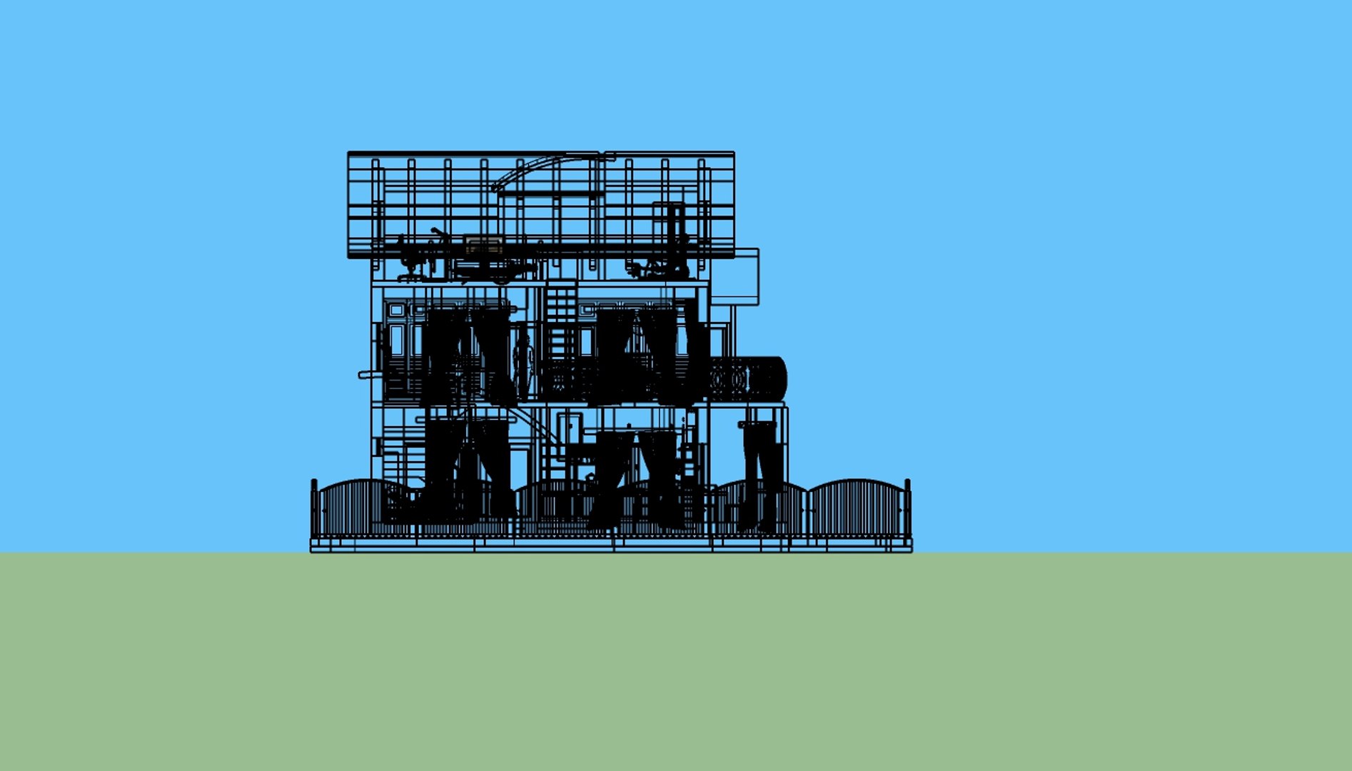 3D Classic Triplex House Details - TurboSquid 1576260