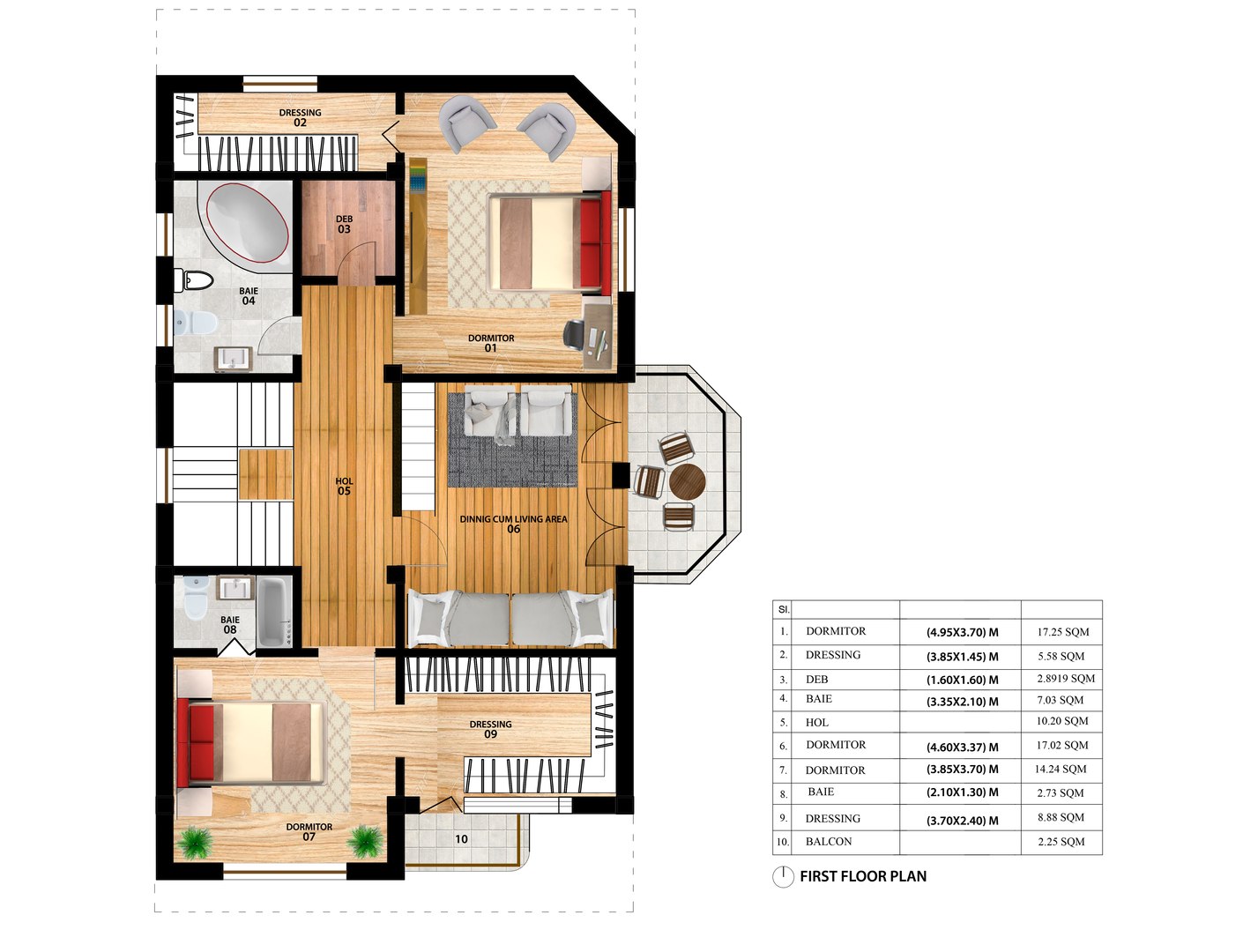 3D Classic Triplex House Details - TurboSquid 1576260