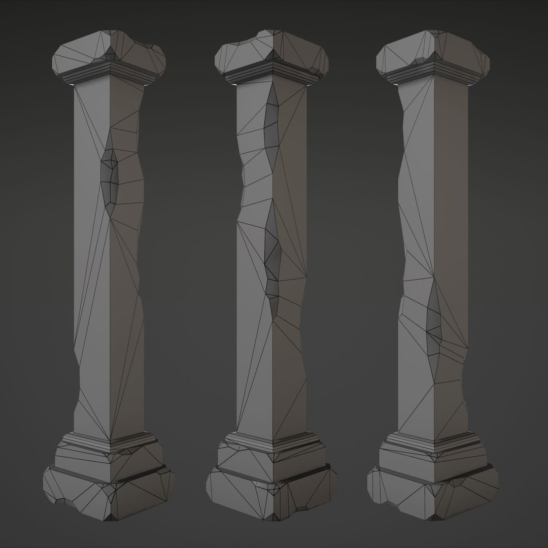 3D Column Model - TurboSquid 1391319