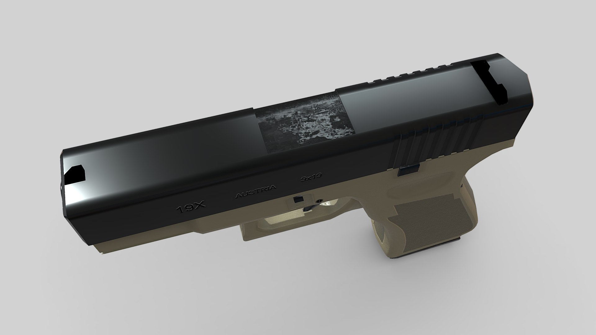 3D 9mm Modified Pistol Model - TurboSquid 1560956