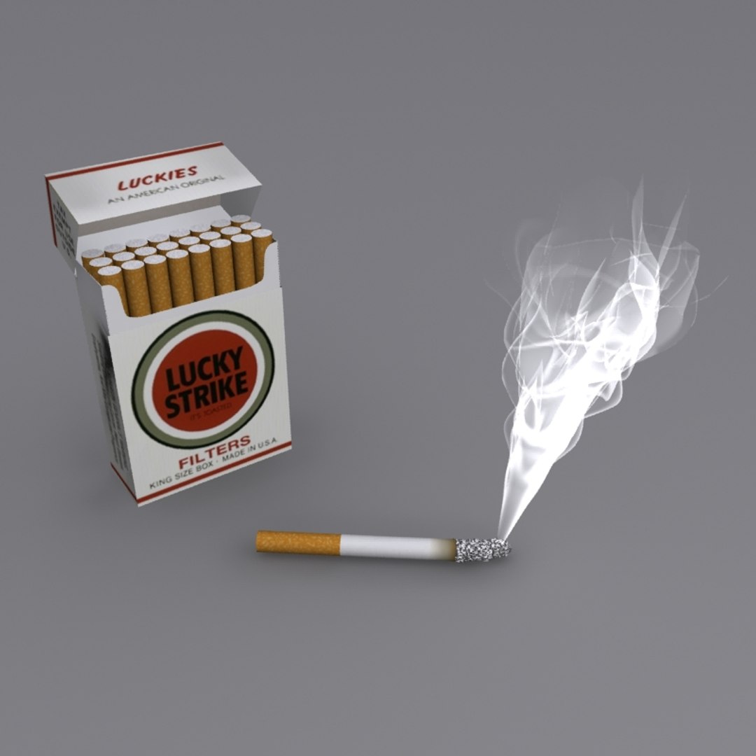 3d Cigarette Smoke Cigar Model