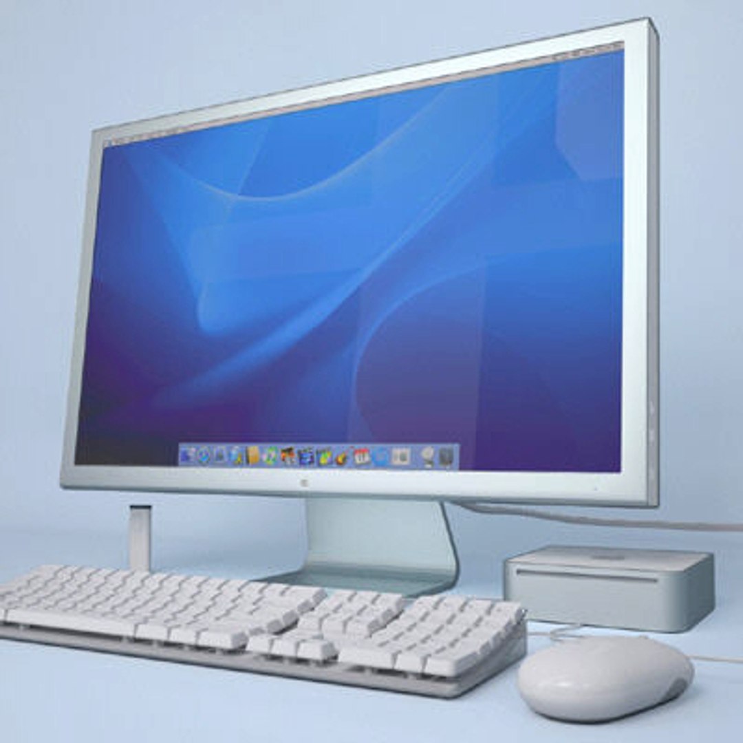 apple mac mini set 3d model