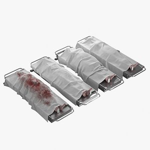 3D model realistic dead body covered - TurboSquid 1447539