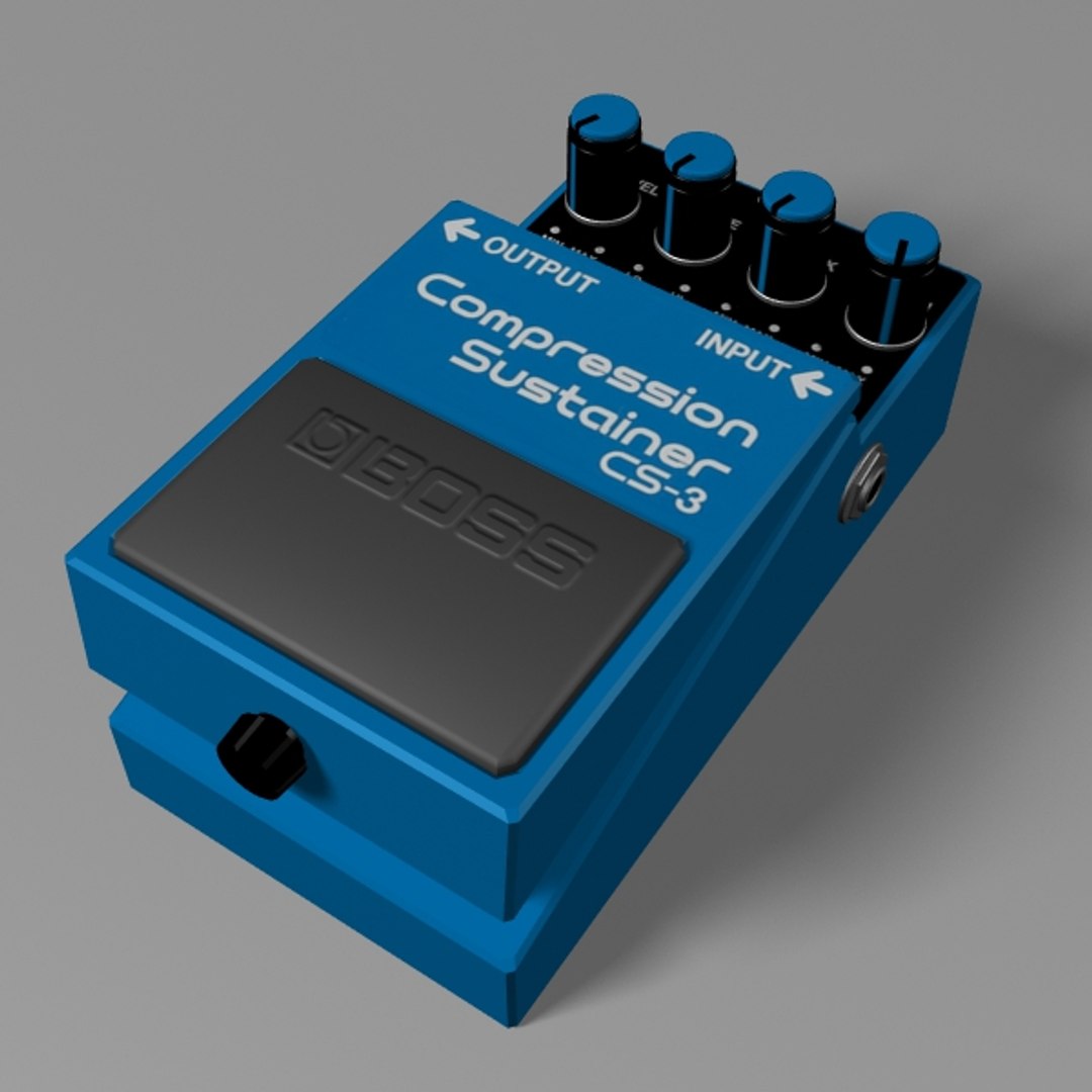 3d Compression Sustainer Pedal Model