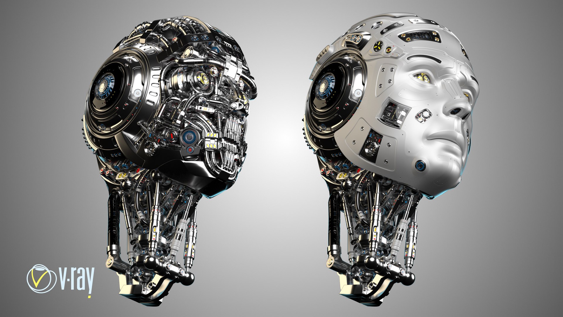 Robot head 3D model - TurboSquid 1351912