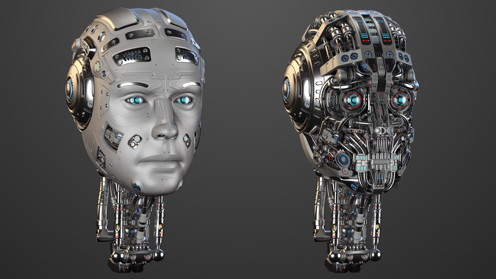 Robot head 3D model - TurboSquid 1351912