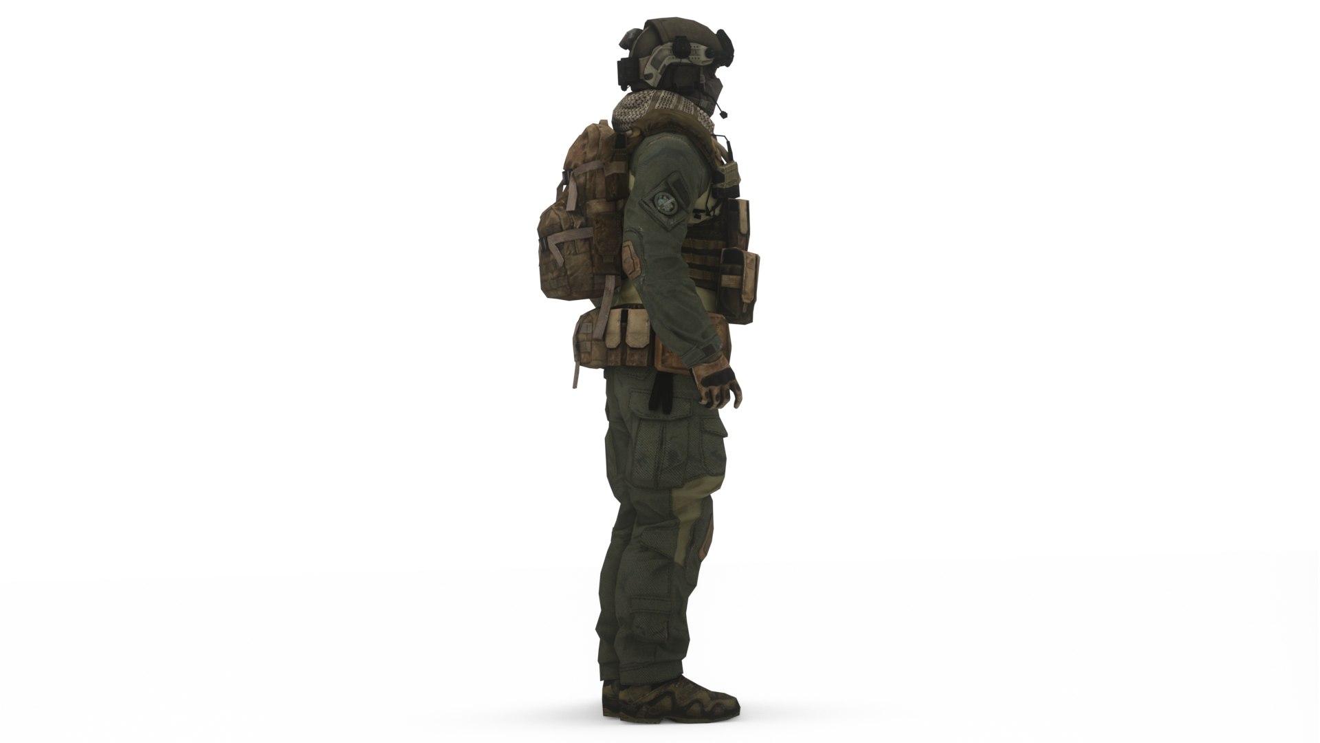 3D Tactical Spec Ops Soldier Fully Rigged Realistic 3D Model ...
