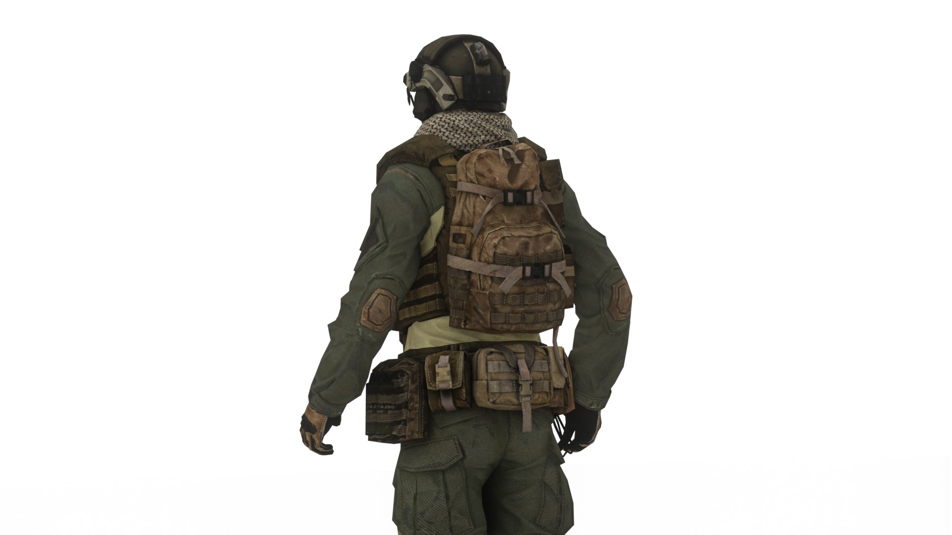 3D Tactical Spec Ops Soldier Fully Rigged Realistic 3D Model ...