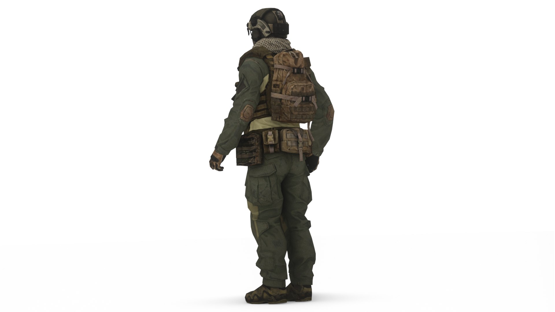 3D Tactical Spec Ops Soldier Fully Rigged Realistic 3D Model ...