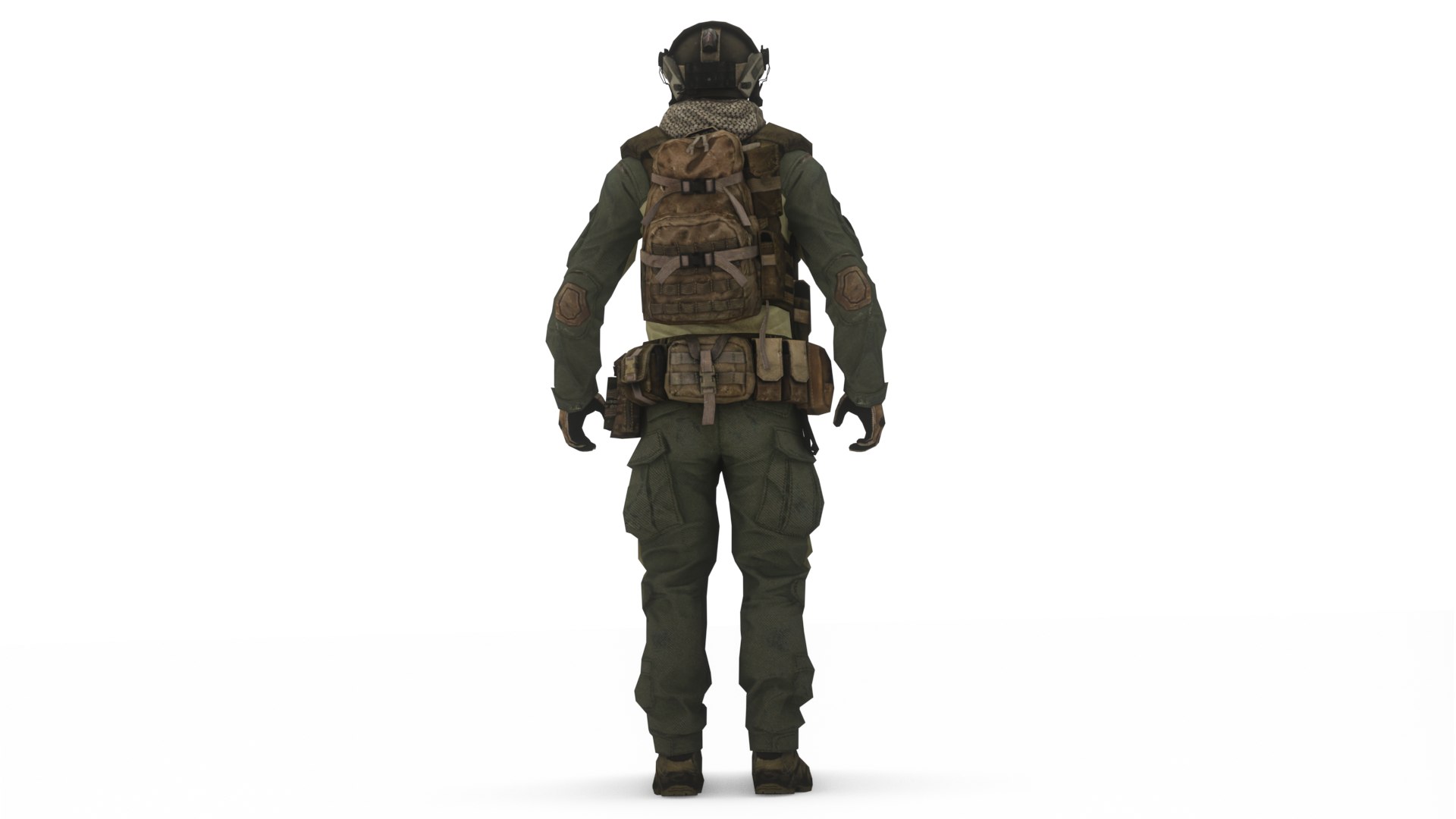 3D Tactical Spec Ops Soldier Fully Rigged Realistic 3D Model ...
