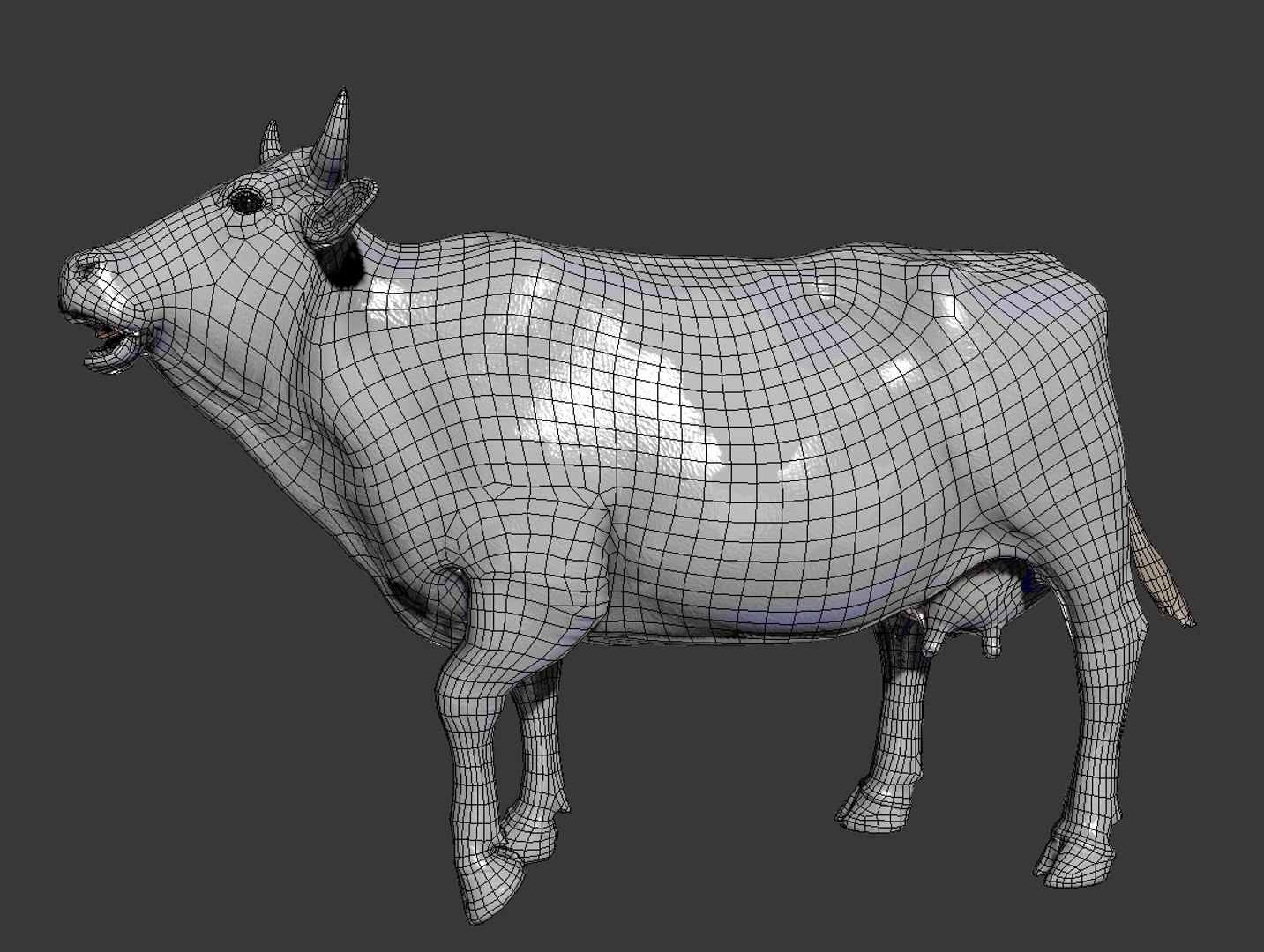 3d Rigged Cow