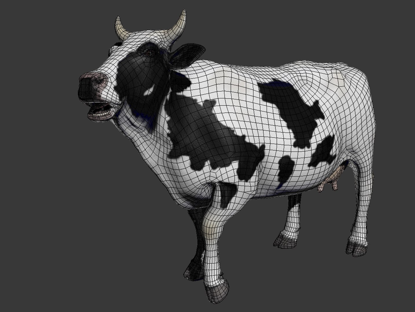 3d Rigged Cow