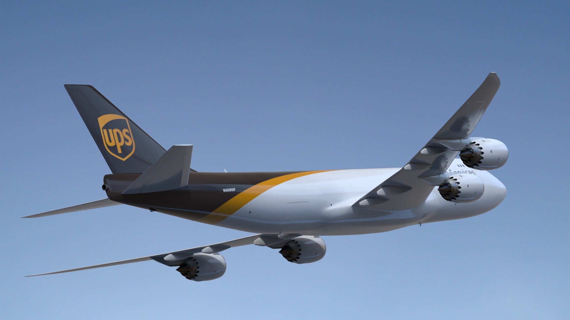 B747 8F UPS SC 3D Model - TurboSquid 2296949